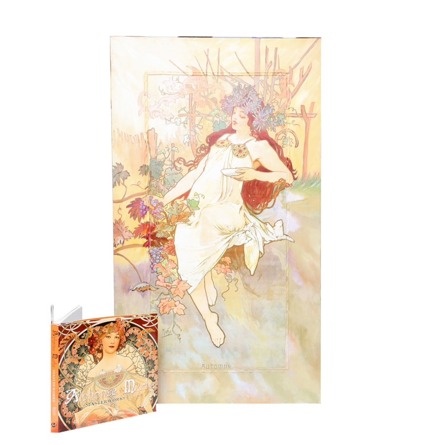 After Alphonse Mucha: Autumne from Four Seasons Series – Edward A ...